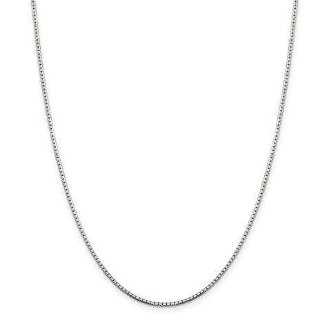 Primal Silver Sterling Silver 15mm 8 Sided Diamond Cut Box Chain