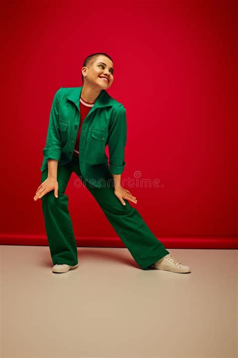 Fashion Statement Vibrant Backdrop Joyful And Stock Image Image Of