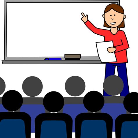 Student Giving A Presentation Clipart