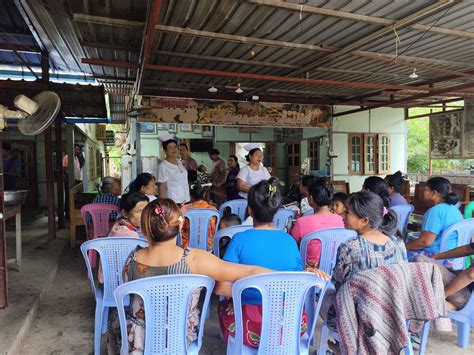 မြစ်သားမြို့နယ်တွင် ပြည်သူ့ကျန်းမာရေးဦးစီးဌာနမှ နယ်လှည့်ကွင်းဆင်း ကျန