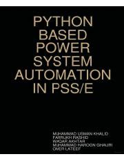 Python Based Power System Automation In PSSE Pdf Course Hero