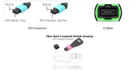 12f Mtp Om3 Loopback Module For 40 100g Testing