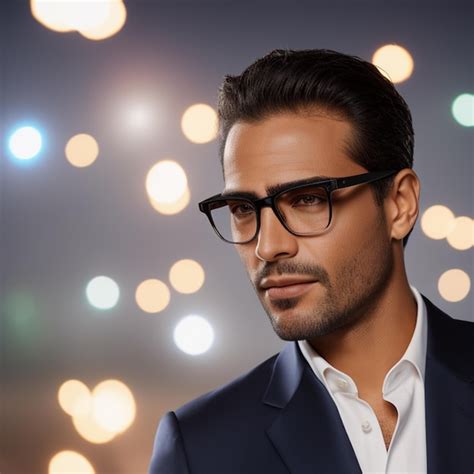 Premium Photo Stylish Brazilian Man In Suit And Glasses