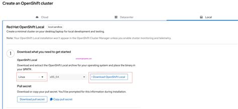 Install Local Openshift Cluster 417 Using Crc Computingforgeeks