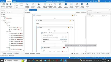 Uipath Easy Get Queues From Orchestrator Youtube