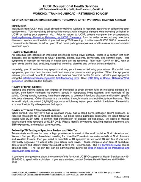 Return To Work Guidance PDF