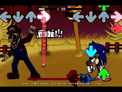 Fnf Mario Exe Vs Sonic Exe Its A Me X Too Slow Juega En Línea