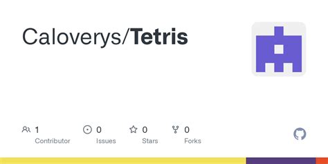 GitHub Caloverys Tetris
