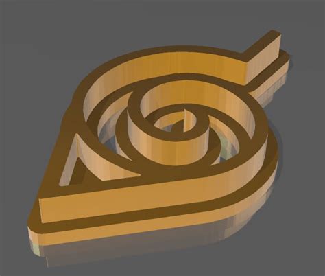 Free Stl File Konoha Naruto・3d Printing Model To Download・cults