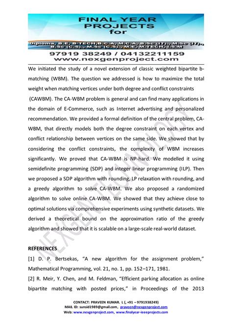 Conflict Aware Weighted Bipartite B Matching And Its Application To E Conflict Aware Weighted Bipartite B Matching And Its Application To E