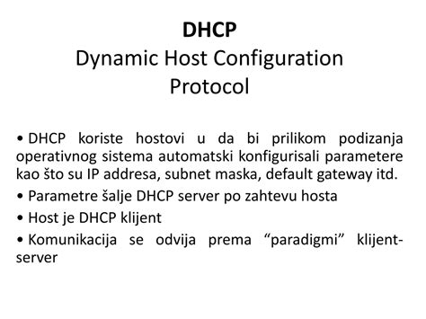 PPT DHCP Dynamic Host Configuration Protocol PowerPoint Presentation ID