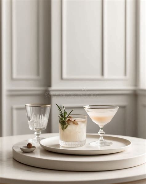 Elevate Your Beverage Presentation With Elegance And Style Stock Image