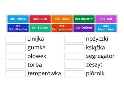 Niemiecki Przedmioty Szkolne Materiały Dydaktyczne