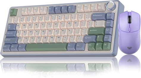 Amazon Com AULA Wireless Keyboard And Mouse Combo AULA F75 75 Mechanical Keyboard Gasket Hot