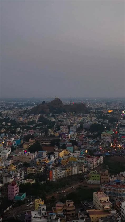 Ucchi Pillayar Temple Perched Atop The Iconic Rockfort In Tiruchirappalli Tamil Nadu Is A