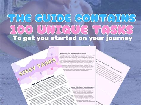 100 Sissy Tasks Feminization Guide Guide For Sissies Sissy Training Transformation Crossdressing