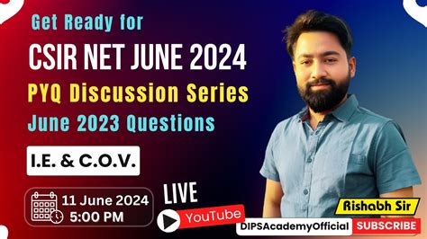 Csir Net Maths Pyq Discussion Series Ie And Cov By Rishabh Sir Csir