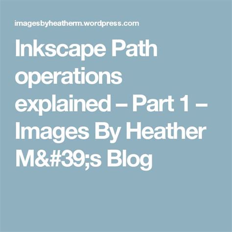 Inkscape Path Operations Explained Part 1 Explained Operator My Images