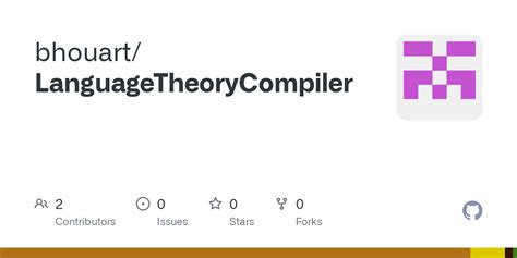 GitHub Bhouart LanguageTheoryCompiler