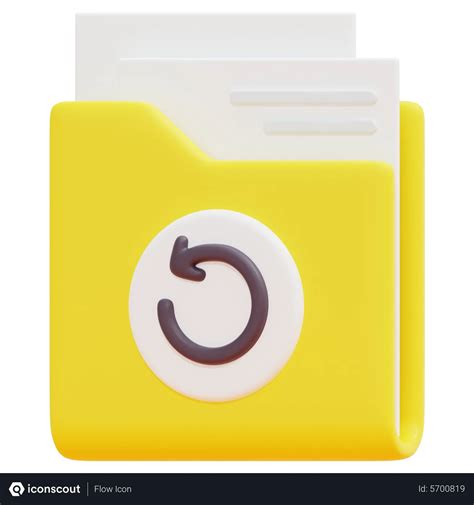 Free Reload Folder 3d Icon Download In Png Obj Or Blend Format