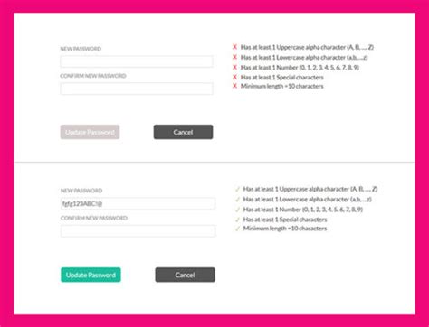 Password Validation Axure Widget Library Axure Market Store For Best Axure Widget Libraries