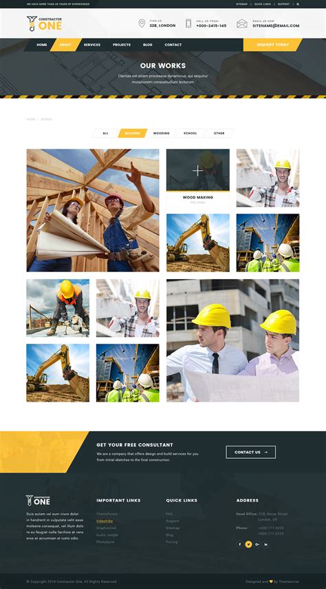 Constructor One Construction Psd Template By Themexriver Themeforest