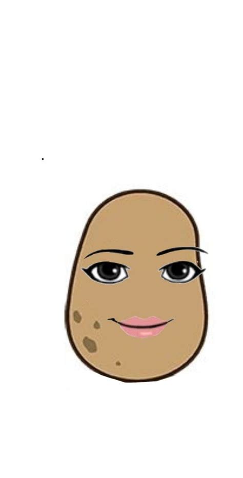 Картошка с лицом роблокса