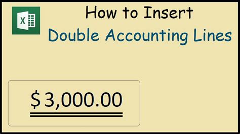 Double Accounting Underline Format In Excel At Gabriella Morison Blog