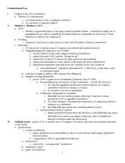 Constitutional Law Outline Levinson Nyu 14 Pdf Constitutional Law I
