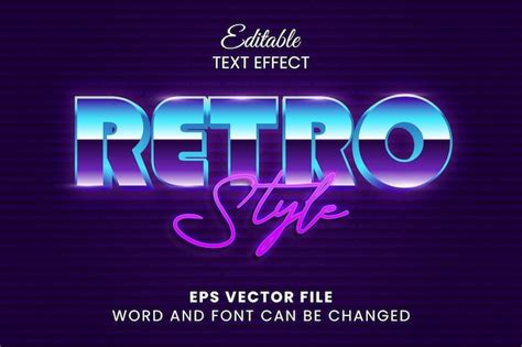 Retro Neon Font Vectors Illustrations For Free Download Freepik
