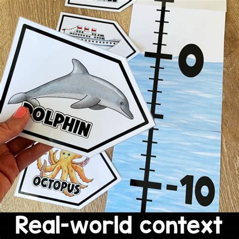 Integer Hands On Activities And Real World Context Vertical Number