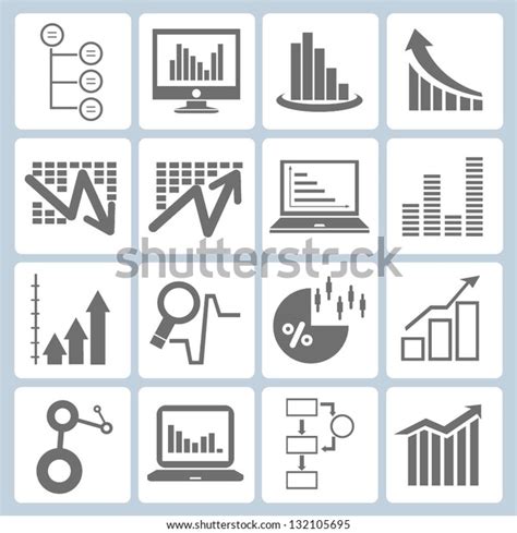 Graph Chart Set Stock Vector Royalty Free Shutterstock