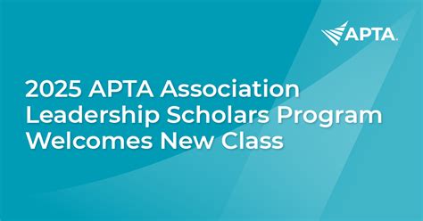 2025 Apta Association Leadership Scholars Program Welcomes New Class Apta 2025 Apta Association Leadership Scholars Program Welcomes New Class Apta
