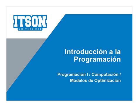 Introducción A La Programación Introducción A La Programación