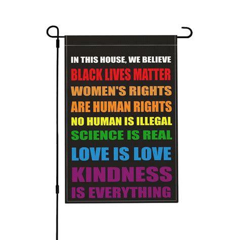 Equality Flag Blm Flag For In This House We Believe Yard Sign Pride