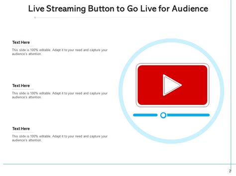 Go Live Icon Laptop Social Media Network Mobile Process Presentation Graphics Presentation