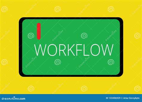 Word Writing Text Workflow Business Concept For Sequence Of Industrial