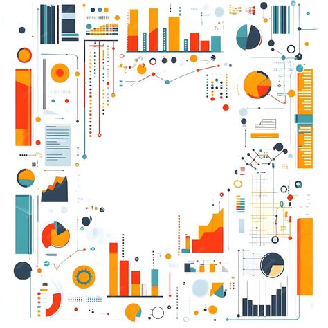 flat ai powered predictive analytics frame concept as a clean border