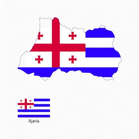 Premium Vector Vector Illustration With Ajaria National Flag With