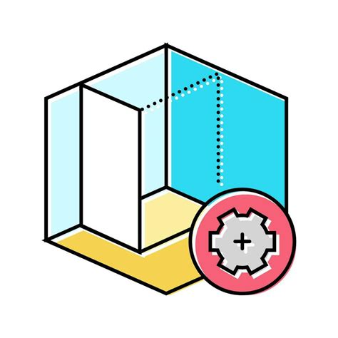 Space Optimization Interior Designer Color Icon Vector Illustration