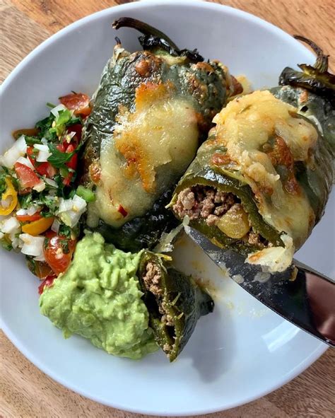 Delicious Stuffed Poblano Peppers