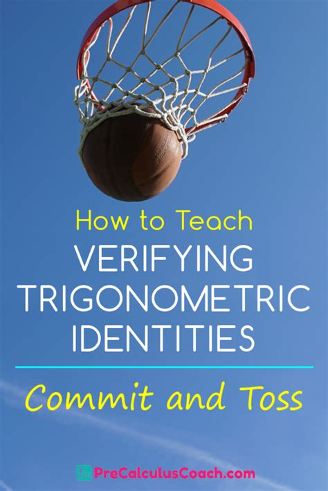 Verifying Trigonometric Identities PreCalculusCoach Com