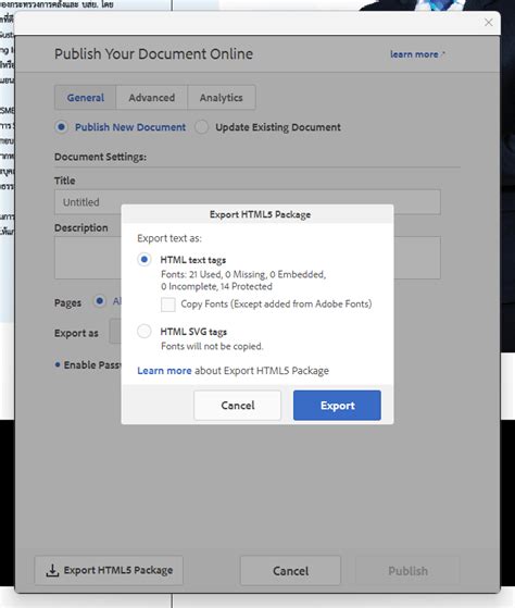 how to edit a detail behind the export html5 packa adobe community