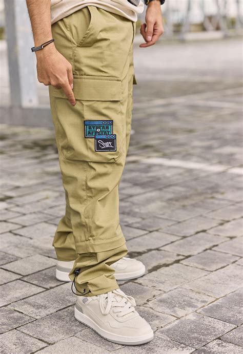 Штани бриджі чоловічі Staff X Курган і Агрегат оливкового кольору з логотипом з надписом