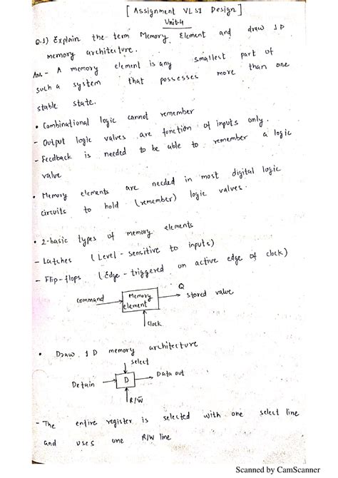 VLSI Th Semester Assignment VLSI Desing Studocu