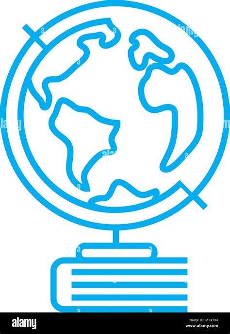 School Lessons Linear Icon Concept School Lessons Line Vector Sign Symbol Illustration Stock