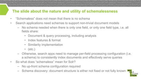 Schemaless Solr And The Solr Schema REST API PPT