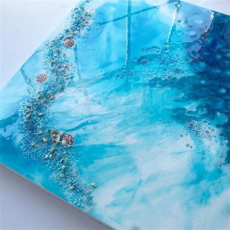 Blue Summer Abstract Painting