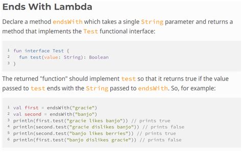 Solved Ends With Lambda Declare A Method Endswith Which