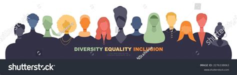 Diversity Equality Inclusion Bannermodern Design Stock Vector Royalty